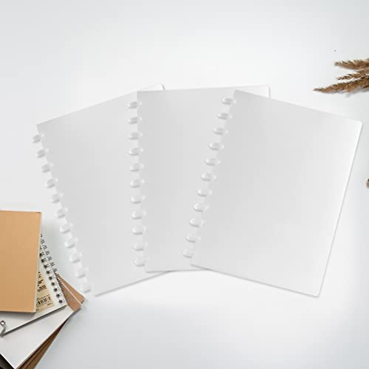6 Set Clear Discbound Notebook Cover Discbound Cover Disc Bound Notebook Poly Cover for Letter Size Discbound Discs Covers for Office Product (Note:Only 22 Piece Expansion Discs)(6)