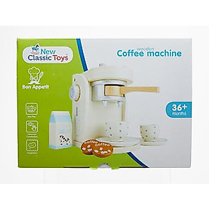 New Classic Toys 10705 Coffee Maker, Multicolor (White), 3 years to 9 years