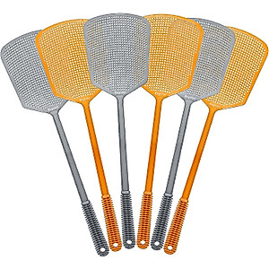 Fly Swatters-Begonia 5pack Heavy Duty Fly Swatters with Bigger Paddle, Multi Pack Matamoscas, Jumbo Long Handle Fly Swat Shatter Bulk, Large Bug Swatter That Work for Indoor and Outdoor