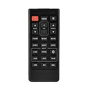 Replace for Sanyo FWSB415E A FWSB405FS FWSB405F NC302UH NC300UH FWSB426F Soundbar Remote Control, Home Audio Sound Bar System Replace Remote Control