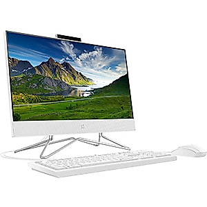HP 2022 Newest All-in-One Desktop, 21.5" FHD Display, Intel Celeron J4025 Processor, 16GB RAM, 512GB PCIe SSD, Webcam, HDMI, RJ-45, Wired Keyboard&Mouse, WiFi, Windows 11 Home, White
