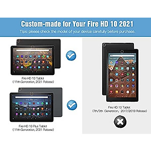 All-New Amazon Fire HD 10 & 10 Plus Case (Only Compatible with 11th Generation, 2021 Release), Not Suitable for 7th/5th Fire 10, Premium PU Leather Stand Cover with Smart Auto Wake/Sleep, Butterfly