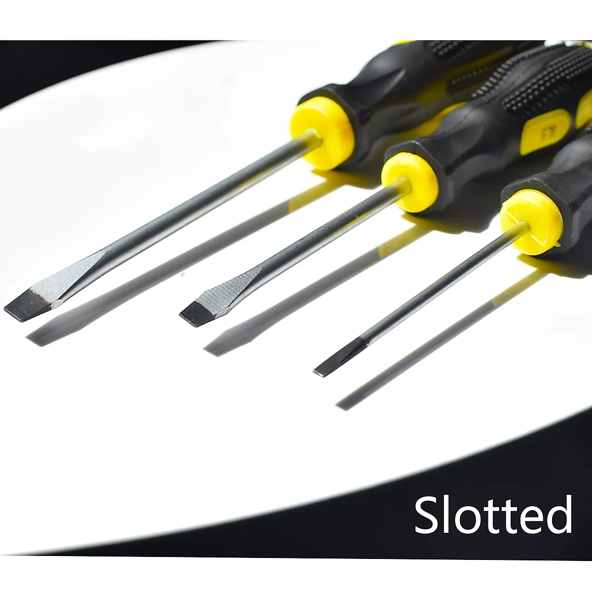 SKZIRI Phillips and Flat Head Screwdriver Set 6Pcs, 3 Phillips and 3 Flat Head Screwdriver with Magnetic Tips