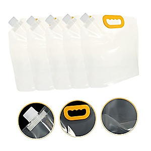 Zerodeko 10pcs Transparent grain bag food packaging bags clear storage bag clear storage tote stand up grain seal bag nut dispenser Dried Food Storage Bags Large Diameter rice grains