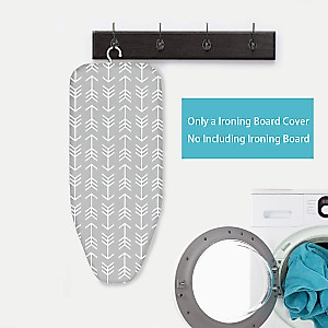 Rblofo 12 x 32 Tabletop Ironing Board Cover and Premium Heavy Duty 4 Layer Pad Extra Thick Padding, Heat Reflective and Stain Resistant with Elasticized Edges 12.5 x 32 inch Iron Board Covers