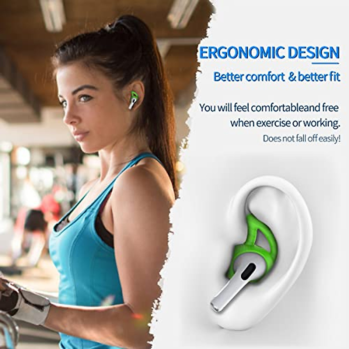 (5 Pairs) Ear Hooks for AirPods Pro 2, Silicone Anti Slip AirPods Pro 2 Ear Hook Accessories for Apple AirPods Pro 2nd Generation 2022【NOT Fit in Case】