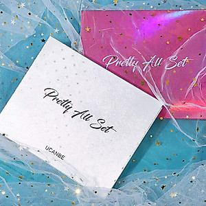 UCANBE Pretty All Set Eyeshadow Palette Holiday Gift Set Pro 86 Colors Makeup Kit Matte Shimmer Eye Shadow Highlighters Contour Blush Powder All In One Valentine's Day Makeup Pallet