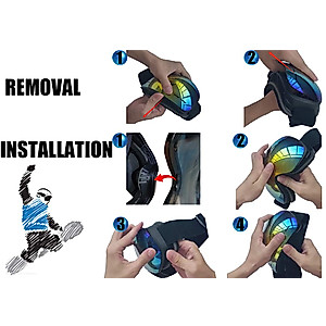 Senston Ski Goggles, Double Lens Snowboard Goggles with Anti-Fog/UV Protection & OTG Style