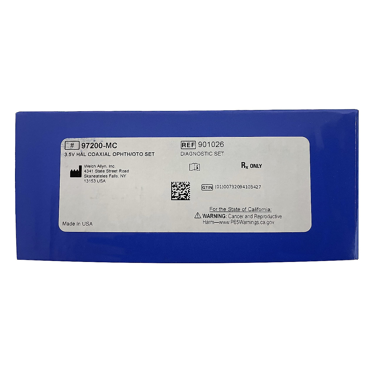 Welch Allyn 97-MDS-CMN Standard Diagnostic Set with Coaxial Ophthalmoscope, MacroView Otoscope and Nickel Cadmium Rechargeable Handle