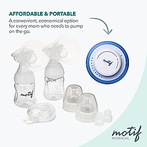Motif Medical, Twist, Double/Single Electric Breast Pump for Breastfeeding