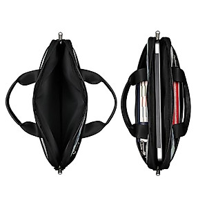 Vintage Flowers Laptop Computer Bag Waterproof Shoulder Messenger Bag 13-15 inch Durable Laptop Tote Bag with Shoulder Strap Handle Lightweight Crossbody Briefcase