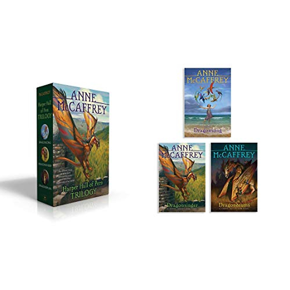 Harper Hall of Pern Trilogy (Boxed Set): Dragonsong; Dragonsinger; Dragondrums