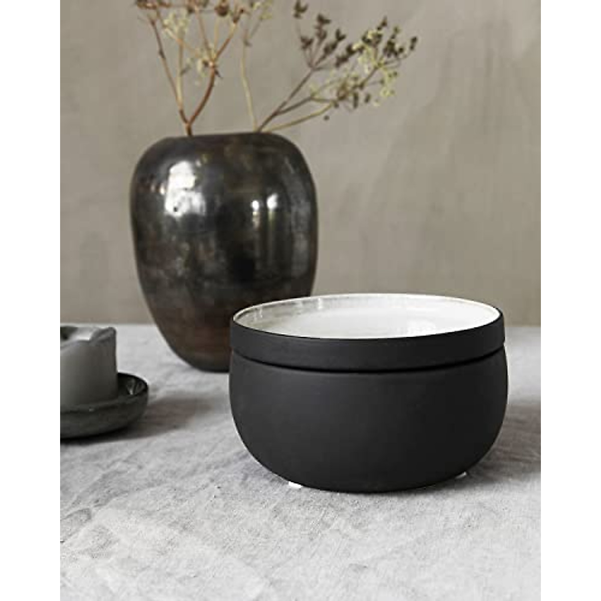 House Doctor Ch0322 Storage with Lid Ivy Sand