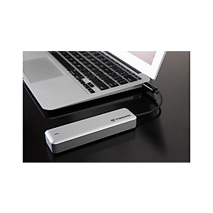 Transcend 960GB JetDrive 825 Thunderbolt Ahci PCIe Portable SSD Solid State Drive TS960GJDM825, Black