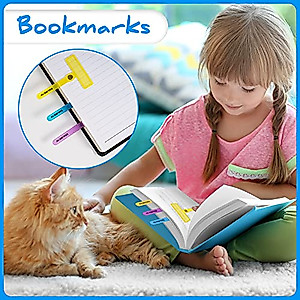 Guided Reading Strips, Dyslexia Tools for Kids, Colorful Text Overlays for Early Readers, ADHD Finger Trackers Highlight (2 Packs)