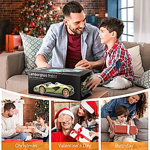 MIEBELY Lamborghini Remote Control Car, 1:12 Scale Lambo Rc Cars 7.4V 900mAh Officially Licensed 12Km/h Fast Toy Car with Led Light 2.4Ghz Model Car for Adults Boys Girls Birthday Ideas Gift - Green