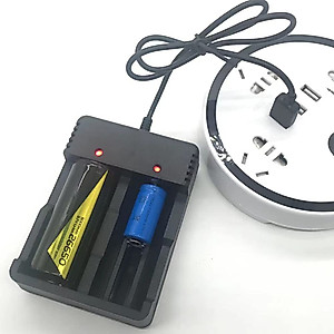 3.7V Lithium Battery Charger Dual Slot Smart USB Charger 26650 21700 Charger 18650 Charger