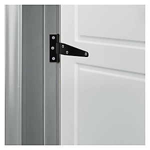 Heavy Duty Hinge,Long Strap T Hinge, 6 Pcs Hinges, T-Shaped Iron Light Hinges Old Style Wooden Box Wooden Fence Shed Barn Door Black Hinges Home Furnishing