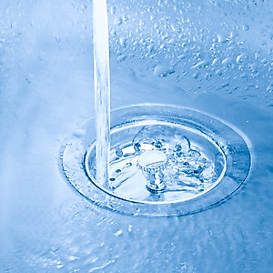 Kitchen Sink Strainer Basket Replacement for Standard 3-1/2 inches Sink Drain, Strainless Steel Basket, Plastic Knob with Rubber Stopper 2-pack