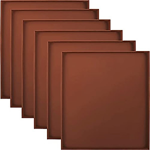 6PCS Silicone Dehydrator Mats with Edge NonStick Square Dehydrator Trays for Cosori CP267-FD,High Temperature Resistance Reusable for Meat Vegetables Fruit Food