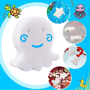 25 Pieces Hot Tub Scum Absorber Hot Tub Accessories Oil Absorbing Sponge Remover Floating Sponges for Hot Tub Swimming Pool and Spa (White)