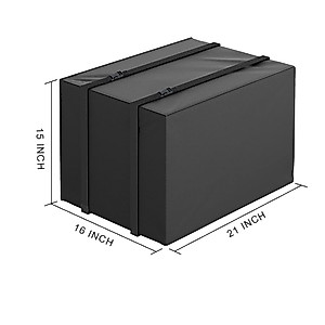 Air Conditioner Cover for Window Units Outside Winter Ac Covers Outdoor Heavy Duty Waterproof Defender with Adjustable Strap Winter Small Size,21W*16D*15H