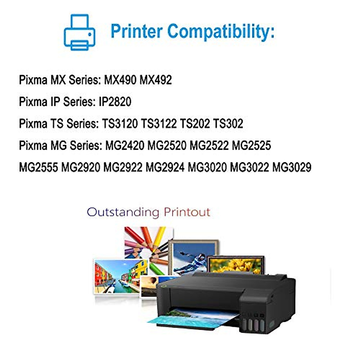 NineLeaf Remanufactured Ink Cartridge Replacement for Canon CL-246XL 246XL CL-244 Compatible with PIXMA MX492 MX490 MG2920 MG2922 MG2420 MG2520 IP2820 Printer (Tri-Color,1 Pack)