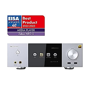 zidoo NEO S 4K High-End Media Player, High-Performance Hi-Fi Player, Dual ES9068 DAC, 5-inch OLED, Fast Speed SSD, for HiFi Digital Decoding, Streaming Playback, Headphone Amplifier, Movie Playback