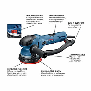 BOSCH GET65-5N 5 In. Dual-Mode Random Orbit Sander