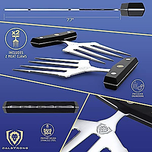 DALSTRONG Meat Shredding Claws - Multi-Use Shredding Tool - Lifting, Pulling, Handling Utensils - X2 - Premium HC Stainless Steel - G10 Handle - BBQ Meats & More