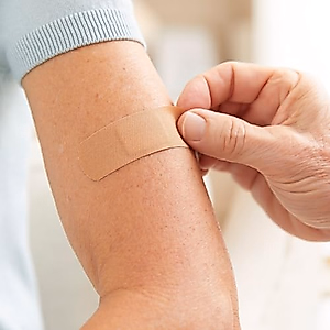 McKesson Adhesive Bandages, Sterile, Fabric Strip, 1 in x 3 in, 100 Count, 1 Pack