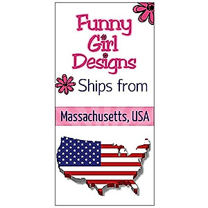 Funny Girl Designs Personalized Baby Bib EMBROIDERED with Your Custom Text and Color 100% Cotton Unisex (BLUE BIB)