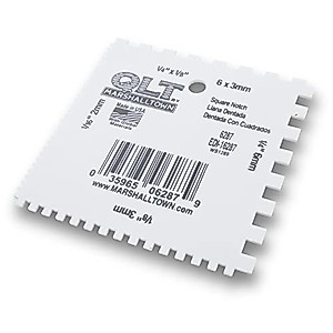 QLT By MARSHALLTOWN 6287 Plastic Notched Spreader by Qlt By Marshalltown