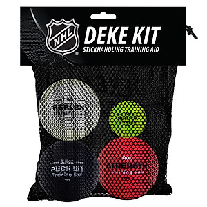 Franklin Sports Stickhandling Balls Training Aid - Hockey Balls Training Aid - Four Balls Included - Deke Kit