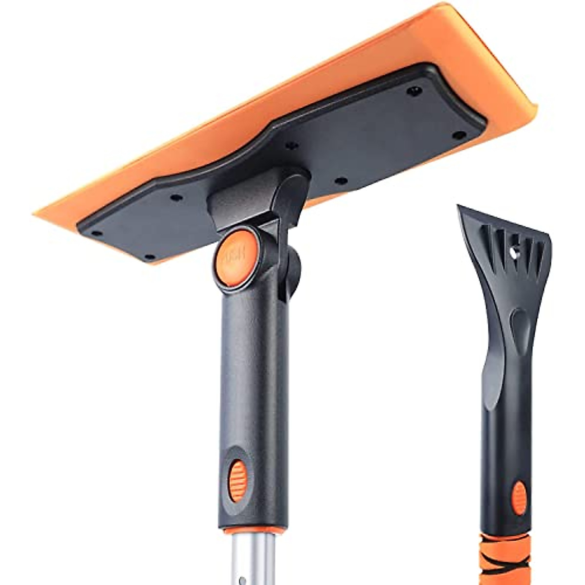 suitU 49" Snow Broom and Ice Scraper Extendable Foam Car Snow Brush, Snow Scraper for car, Foam Grip, Auto Window Windshield Snow Removal Brush for Car, SUV, Truck