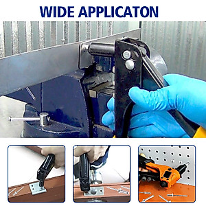 386pcs 8 Sizes Aluminum Blind Rivets, Pop Rivets Assortment Kit (1/8'' x 1/4'', 1/8'' x 5/16'', 1/8'' x 3/8'', 1/8'' x 1/2'', 3/16'' x 5/16'', 3/16'' x 3/8'', 3/16'' x 1/2'', 3/16'' x 5/8'')