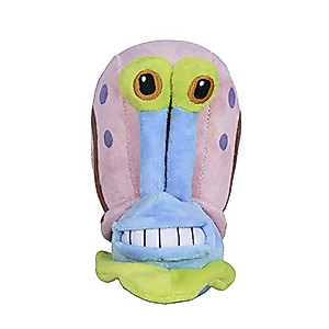 SpongeBob SquarePants for Pets Gary The Snail Figure Plush Dog Toy | 6 Inch Small Dog Toy for Spongebob Fans | Gary Snail Squeaky Dog Toy for All Dogs Made from Soft Plush Fabric