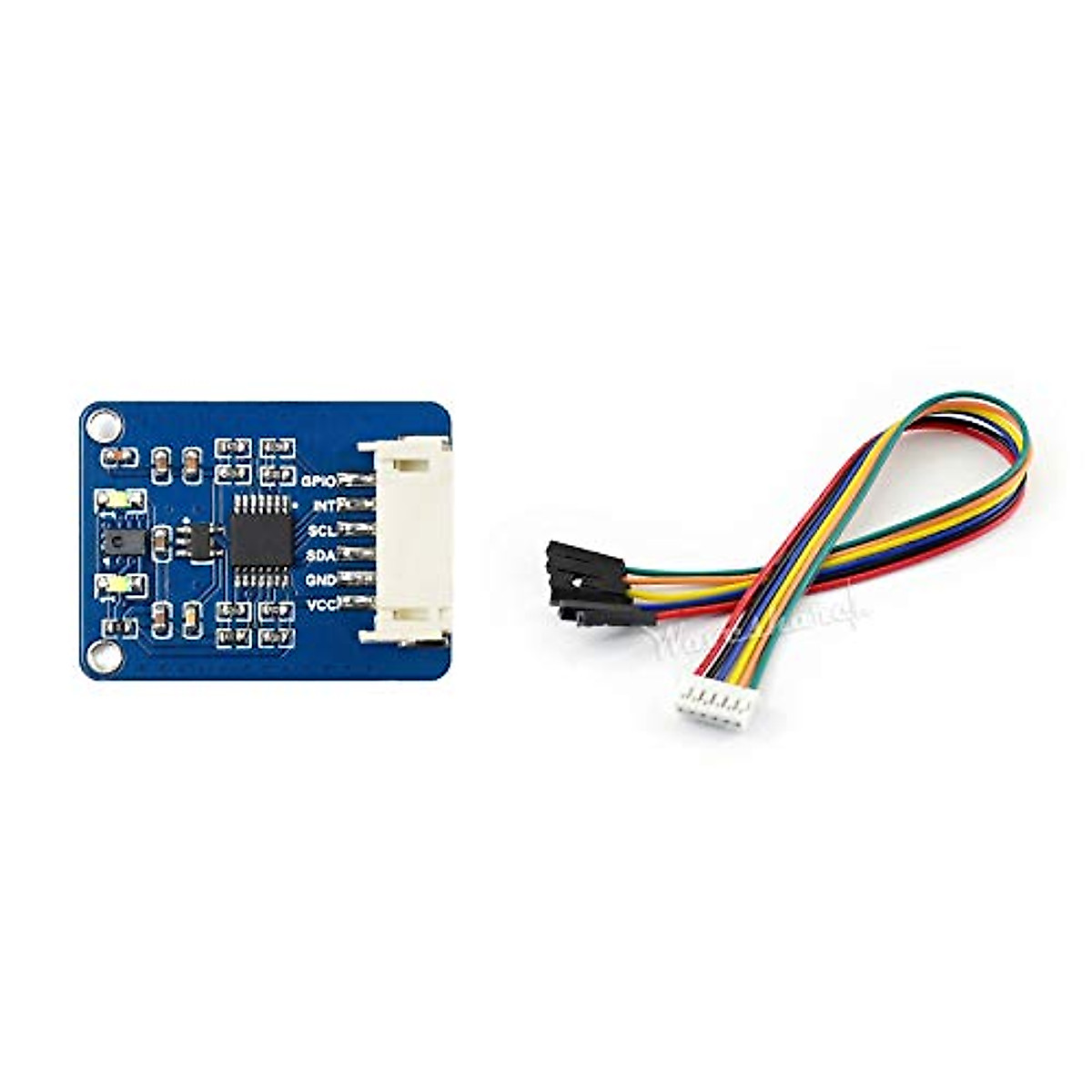 Waveshare AS7341 Spectral Color Sensor Visible Spectrum Sensor High Precision I2C Bus Compatible with Raspberry Pi 5/4B/3B/Zero/Zero W/Zero 2W/Pico/Pico W/Pico WH