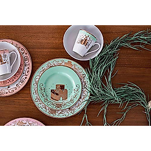 Disney Princess 16-Piece Dinnerware Set | Merida, Pocahontas, Moana, Snow White