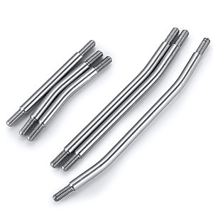 AXSPEED 1 Set Stainless Steel Link Rod Linkage 324mm Wheelbase Suspension Links Set Tie Rod End for 1/10 TRX-4 TRX-6 RC Crawler Car