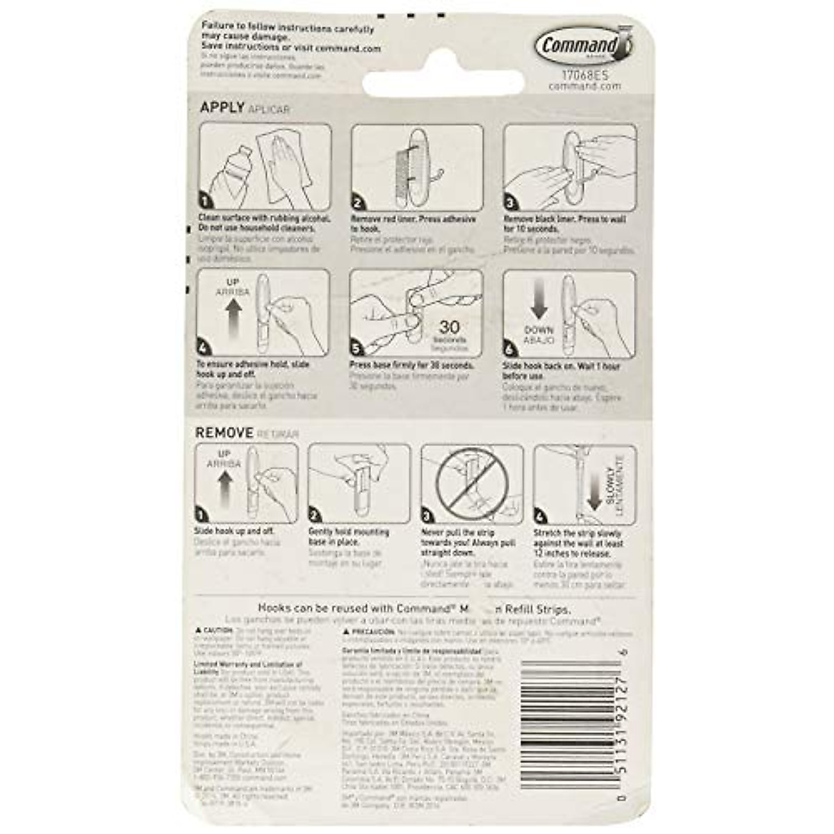 Command Strips 17068 Medium Command™ Wire Hooks 2 Count