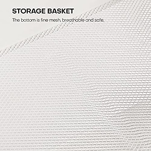 RêveLife 3 Tier Rolling Storage Cart Metal Utility Cart with Lockable Wheels Wooden Top Mobile Print Stand Heavy Duty Storage Organizer for Home Office Kitchen Living Room, White