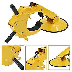 2 Pack Trailer Wheel Lock Clamp Boot Adjustable for RV Boat Trailer Truck Auto Car Heavy Duty Steel Anti-Theft Tire Lock Trailer Boot Towing Security Device