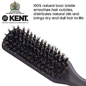 Kent AH14G Airhedz Narrow Pure Bristle Hair Brush (Grey)