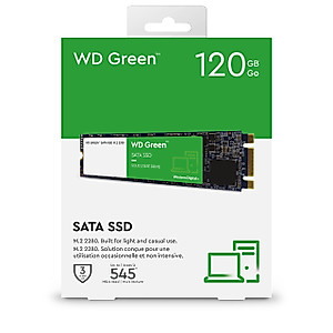 Western Digital WDS120G2G0B WD Green 120 GB Internal Solid State Drive - SATA - M.2 2280, 120GB