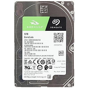 Seagate Barracuda 2.5in 5tb Sata 2.5in 5400rpm 6gb/s 128mb 15