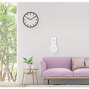 Koroao Outlet Wall Mount Holder for Google WiFi [2020 Model] - No Tools Required and No Cord Clutter Easy Moved Holder Bracket Compatible with for Google Mesh WiFi Route(1-Pack)