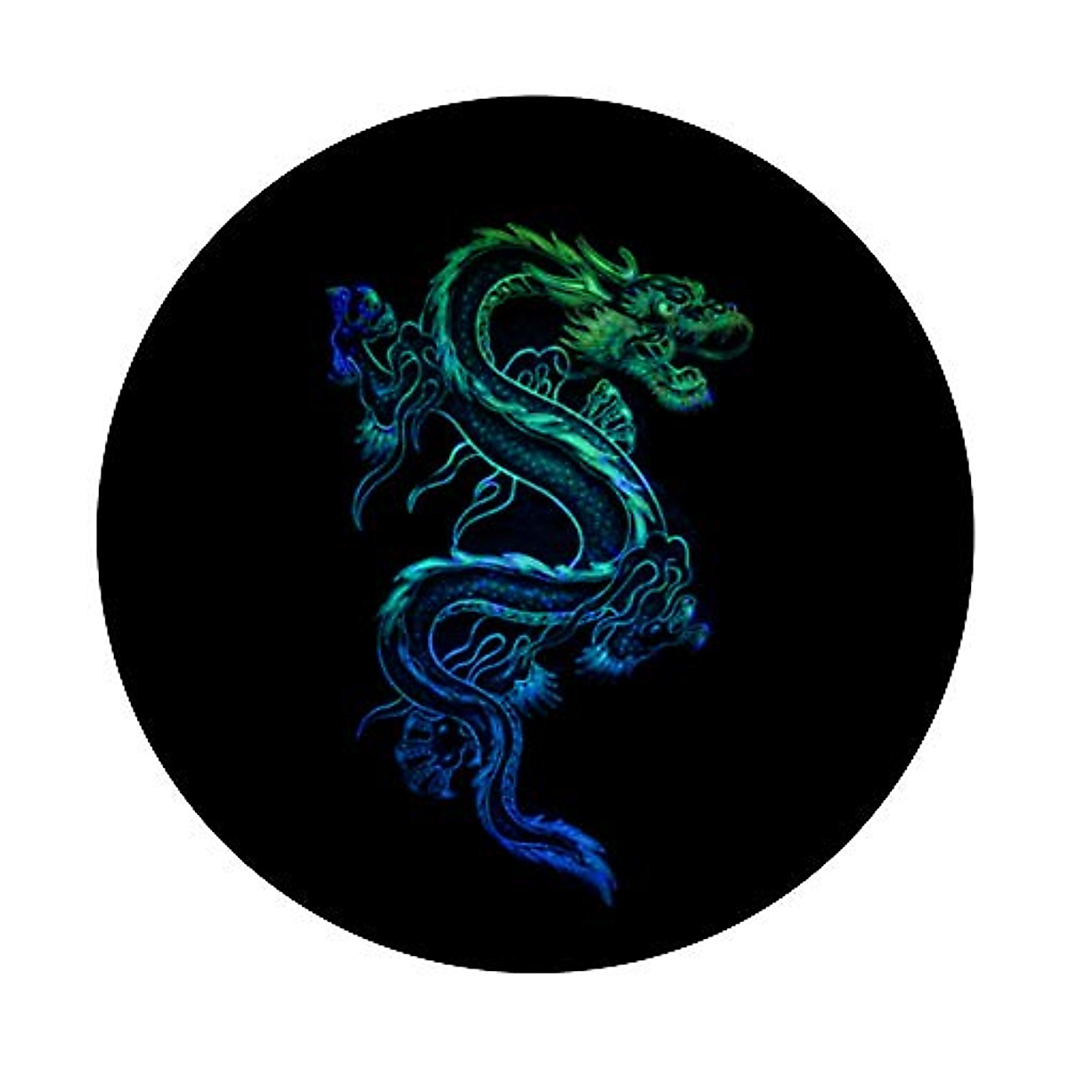 Great Fantasy Chinese Dragon Asian Culture Accessory Gift PopSockets PopGrip: Swappable Grip for Phones & Tablets