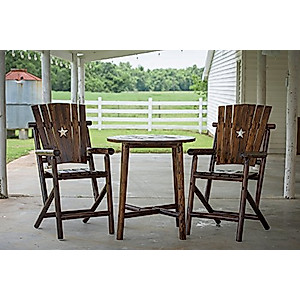 Leigh Country Bar Arm Chair with Star