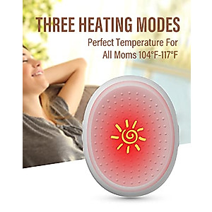 KIDIRA 2-in-1 Warming Lactation Massager, Soft Breast Massager for Breastfeeding, Nursing, Pumping, Breast Warmers with Heat & Vibration for Clogged Ducts, Mastitis, Engorgement, Improve Milk Flow